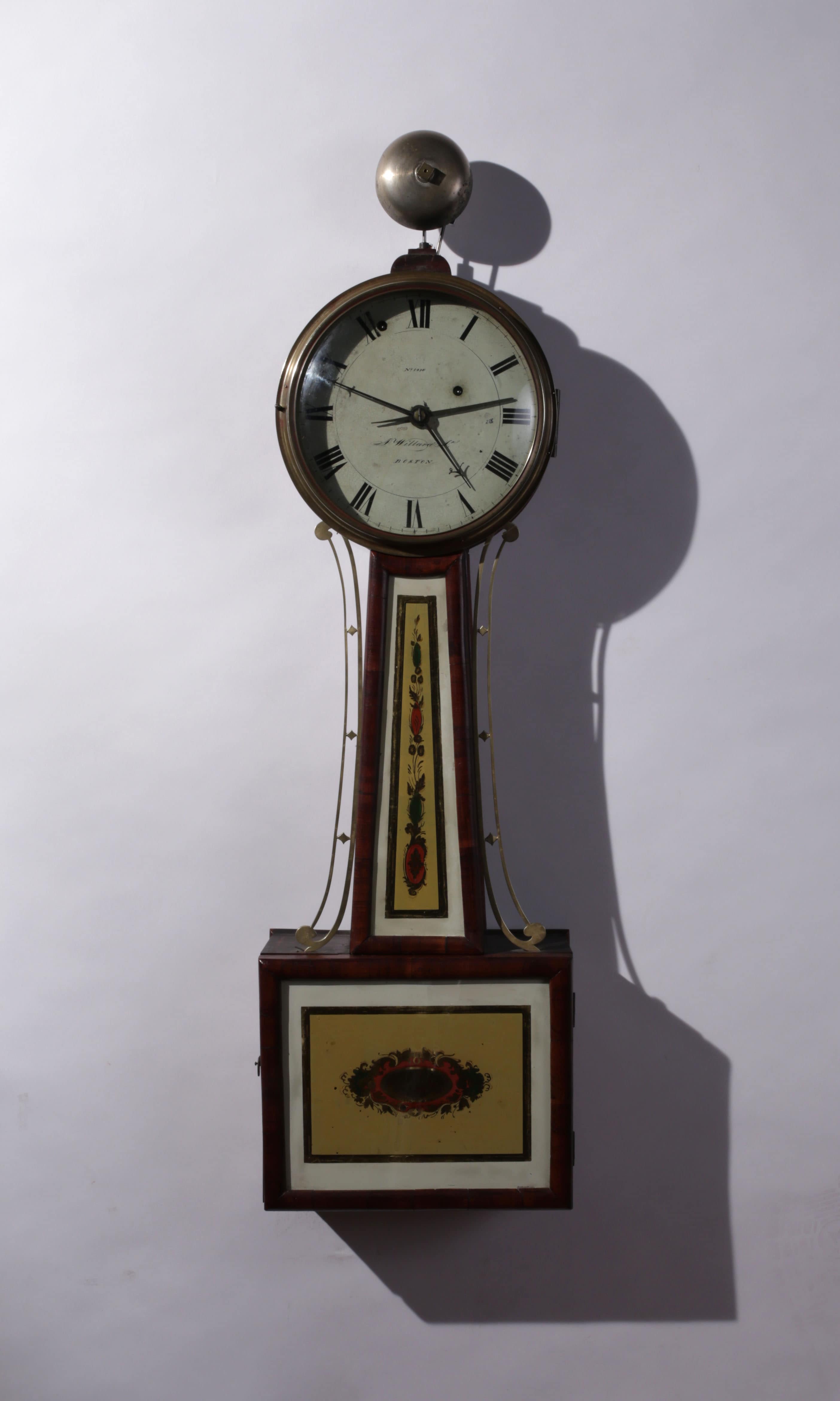 Federal Banjo Clock with Alarm - Liverant Antiques
